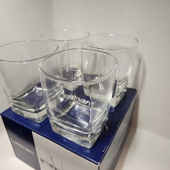 Luminarc | Kitchen | New Set Of 4 Luminarc Sterling Glass Glasses Wine ...